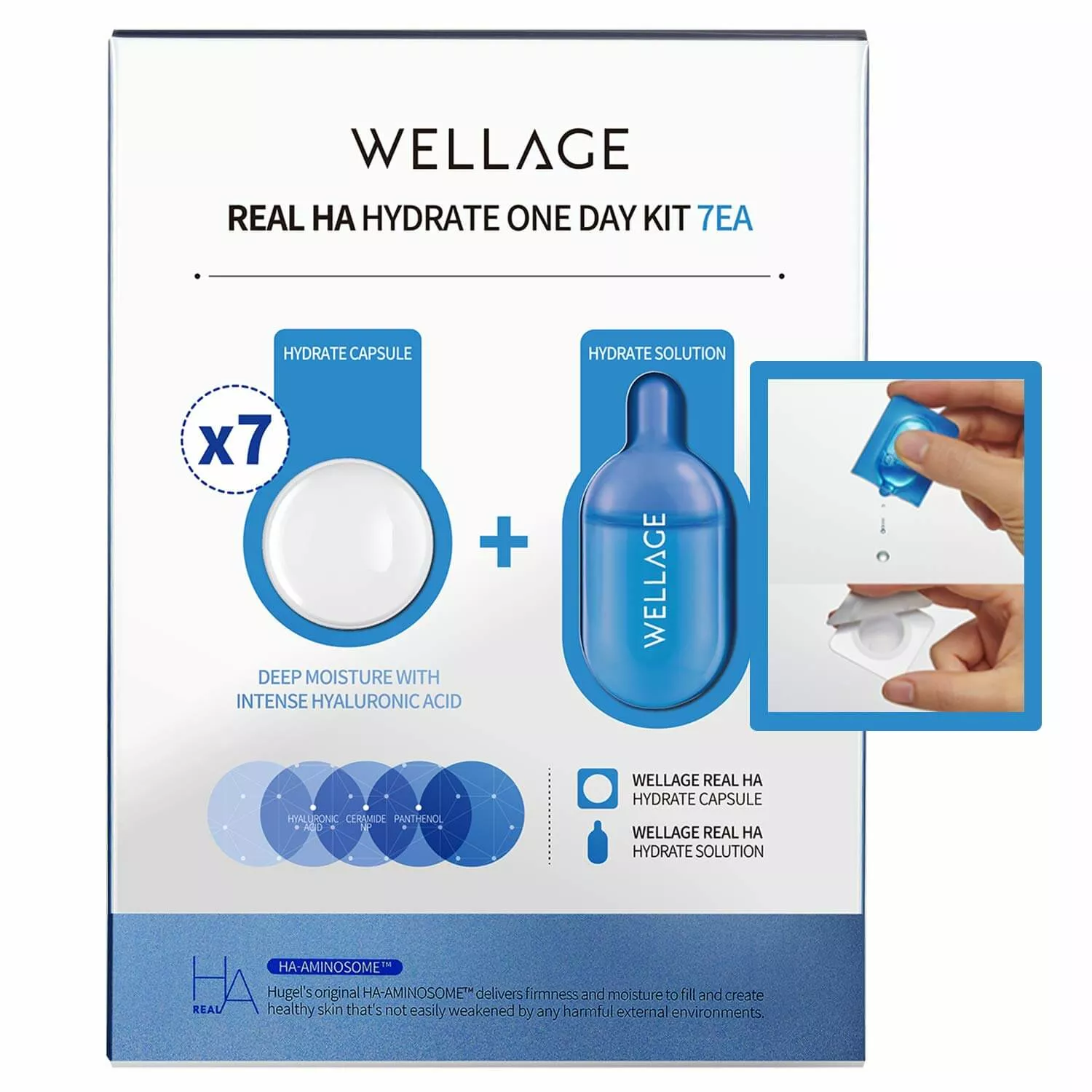 Wholesale Wellage Real Hyaluronic One Day Kit 7ea Capsule | Q-depot
